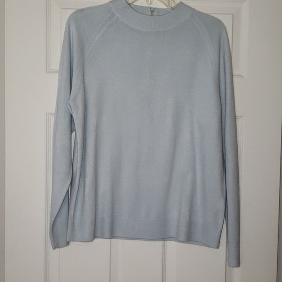 Debbie Morgan | Sweaters | Debbie Morgan Cowl Neck Sweater Baby Blue ...